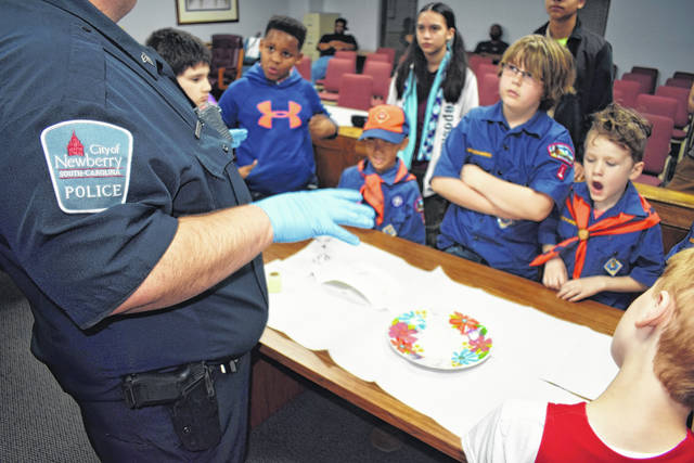 Cub Scouts visit City Police | Newberry Observer